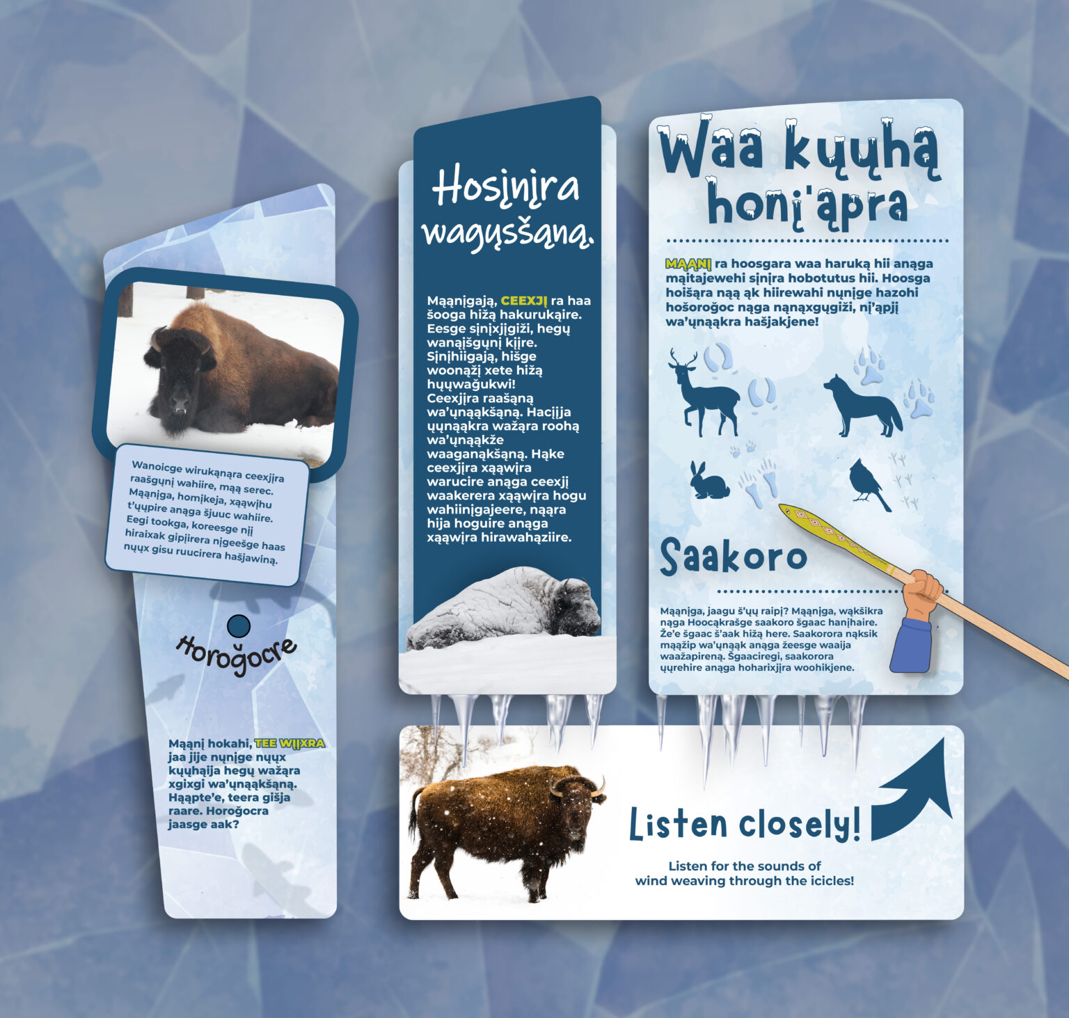 Ho-Chunk Prairie Signs - Henry Vilas Zoo